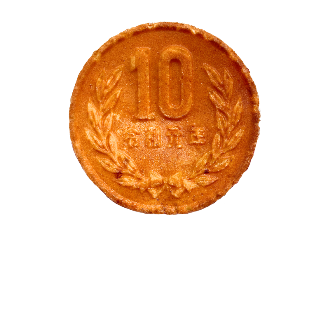 Japanese 10 Yen Cheese Coin • Moneda de Queso Japonese 10 Yen ...